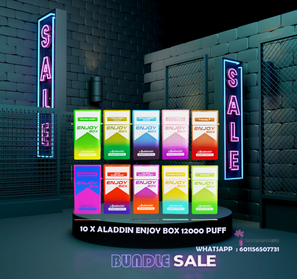 10X ALADDIN ENJOY BOX 12000 BUNDLE - aladdin disposable