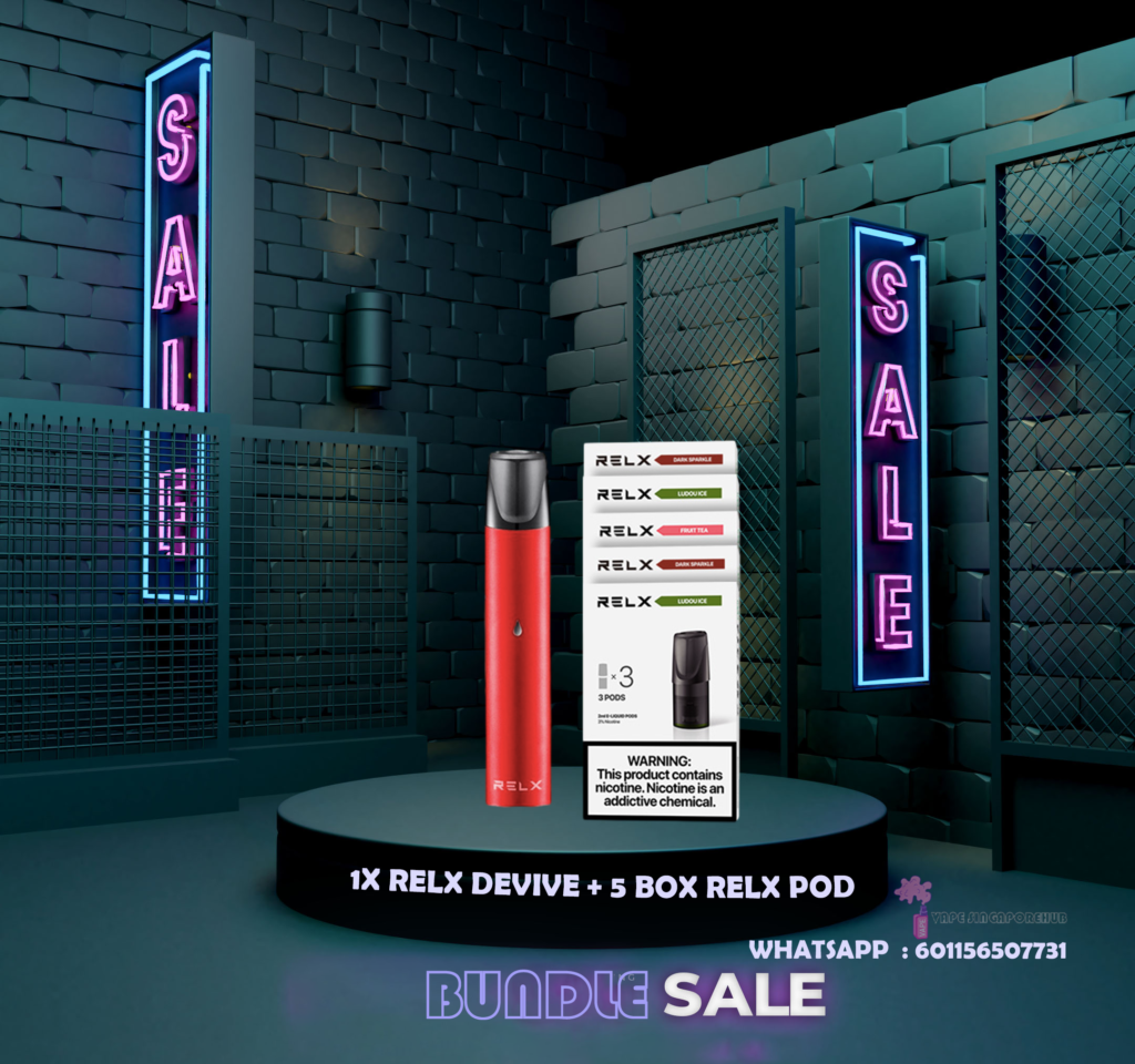 1X RELX DEVICE + 5 BOX RELX POD - RELXSG